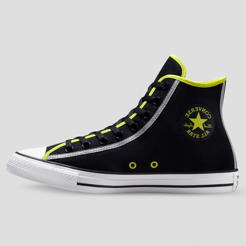 Sepatu Sneakers Converse Chuck Taylor All Star Street Utility Reflective Black Lime